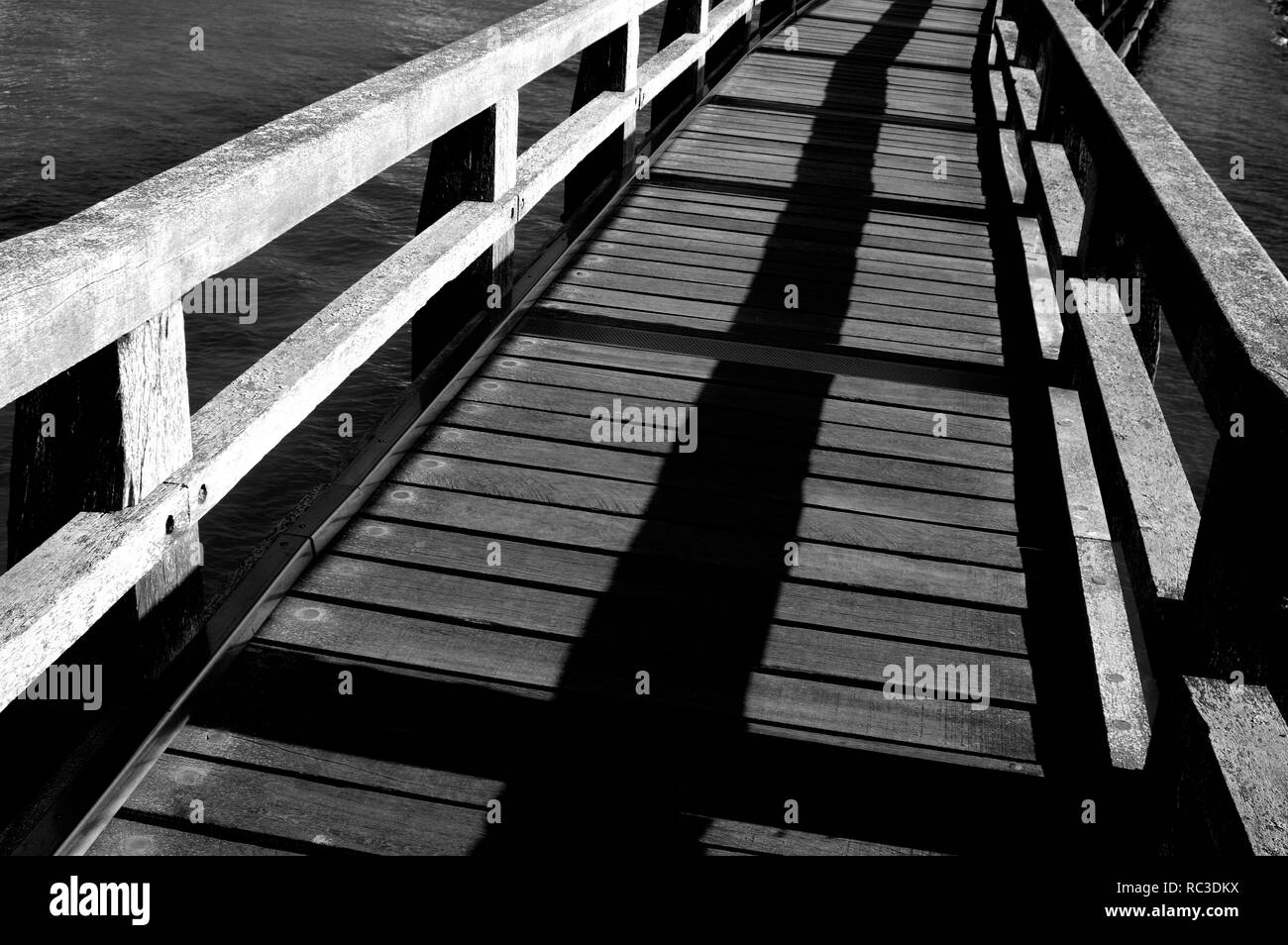 Highway bridge clear view Black and White Stock Photos & Images - Alamy