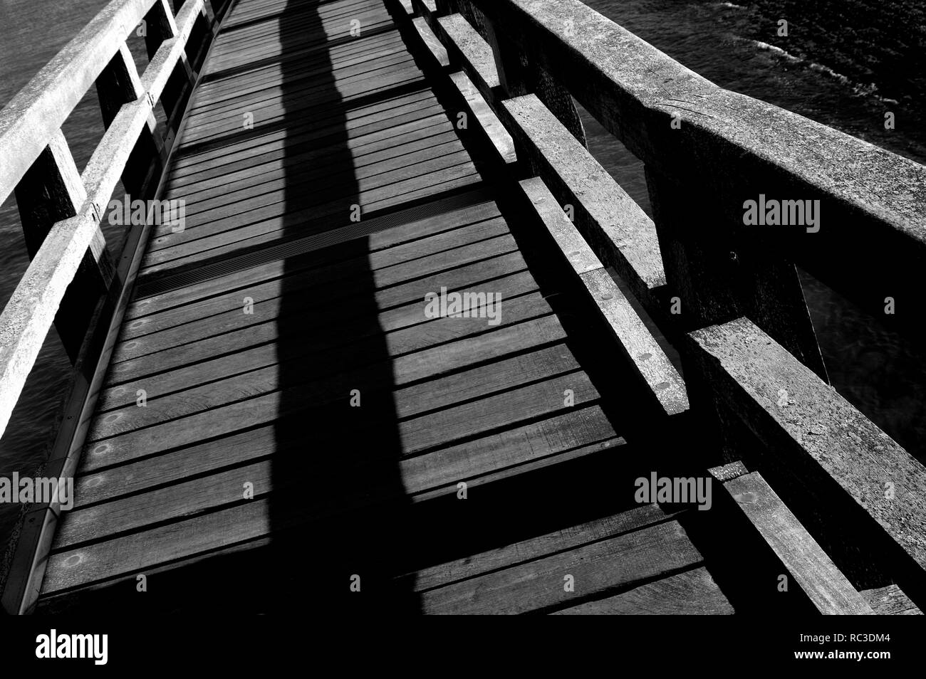 Highway bridge clear view Black and White Stock Photos & Images - Alamy