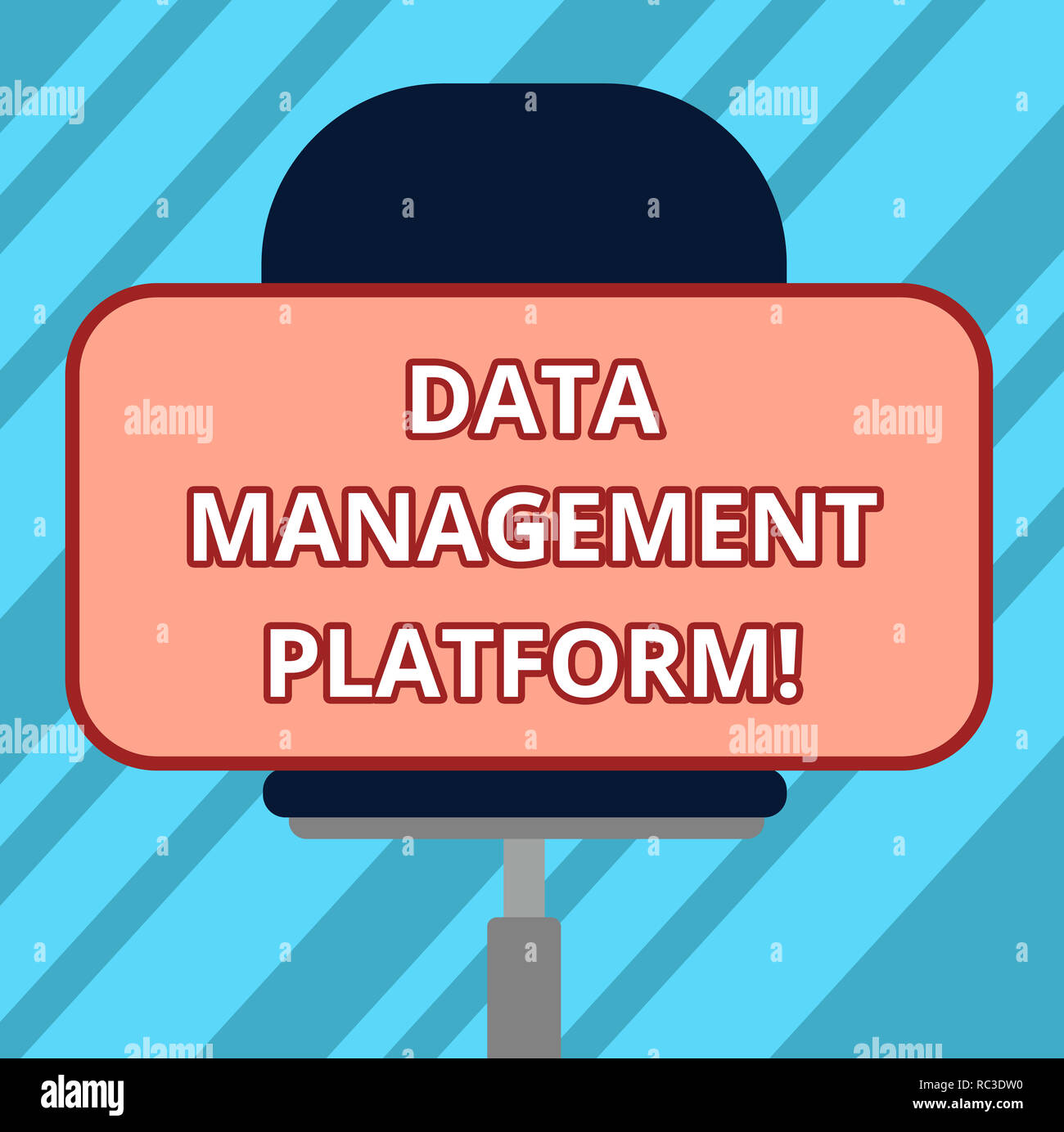 Text sign showing Data Management Platform. Conceptual photo Type of ...