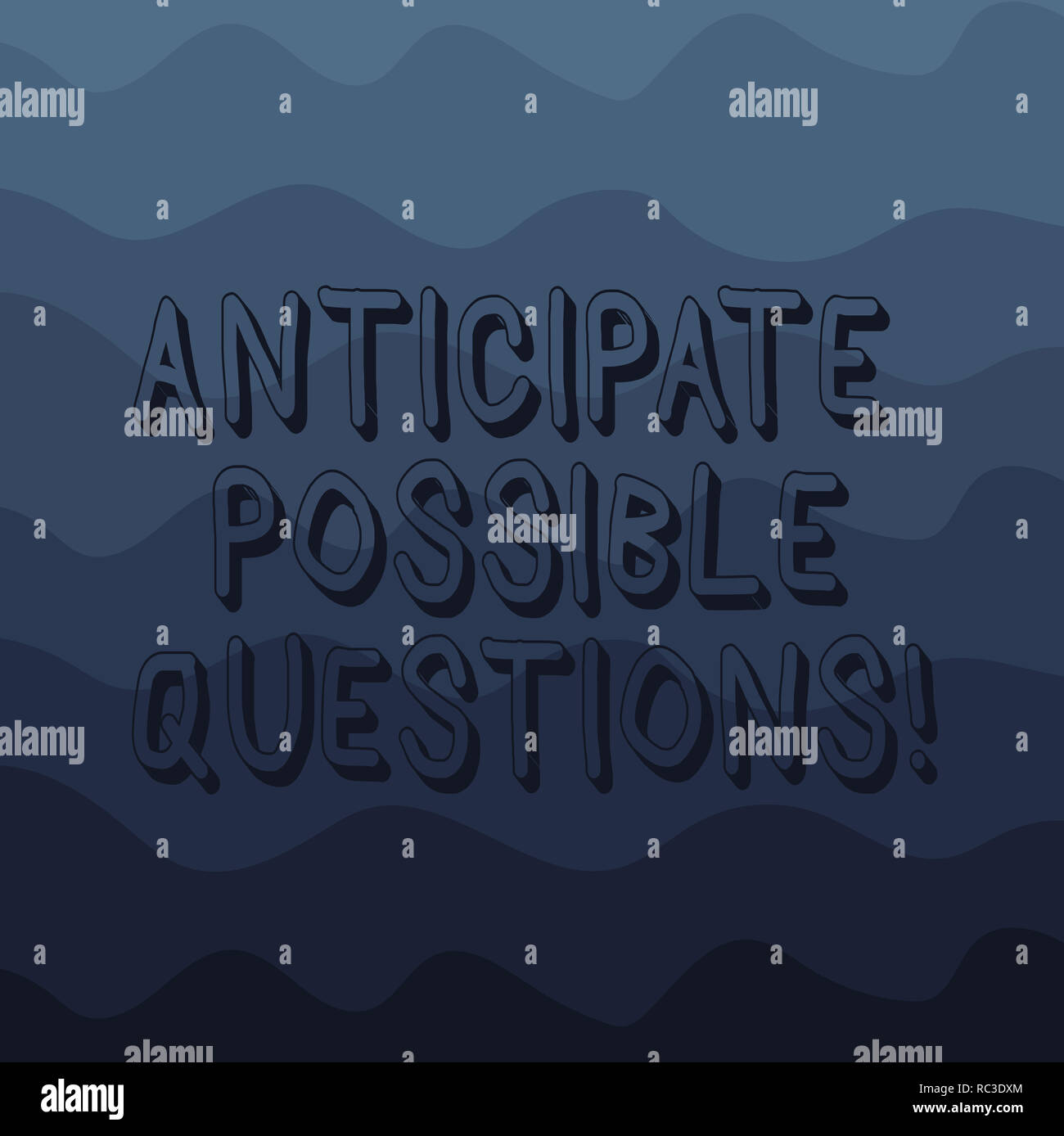 Anticipate possible questions hi-res stock photography and images - Alamy