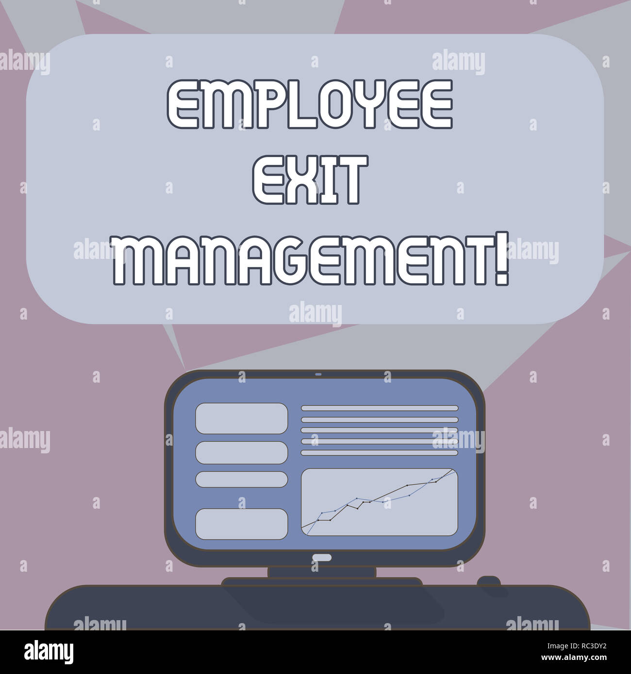 Writing note showing Employee Exit Management. Business photo ...