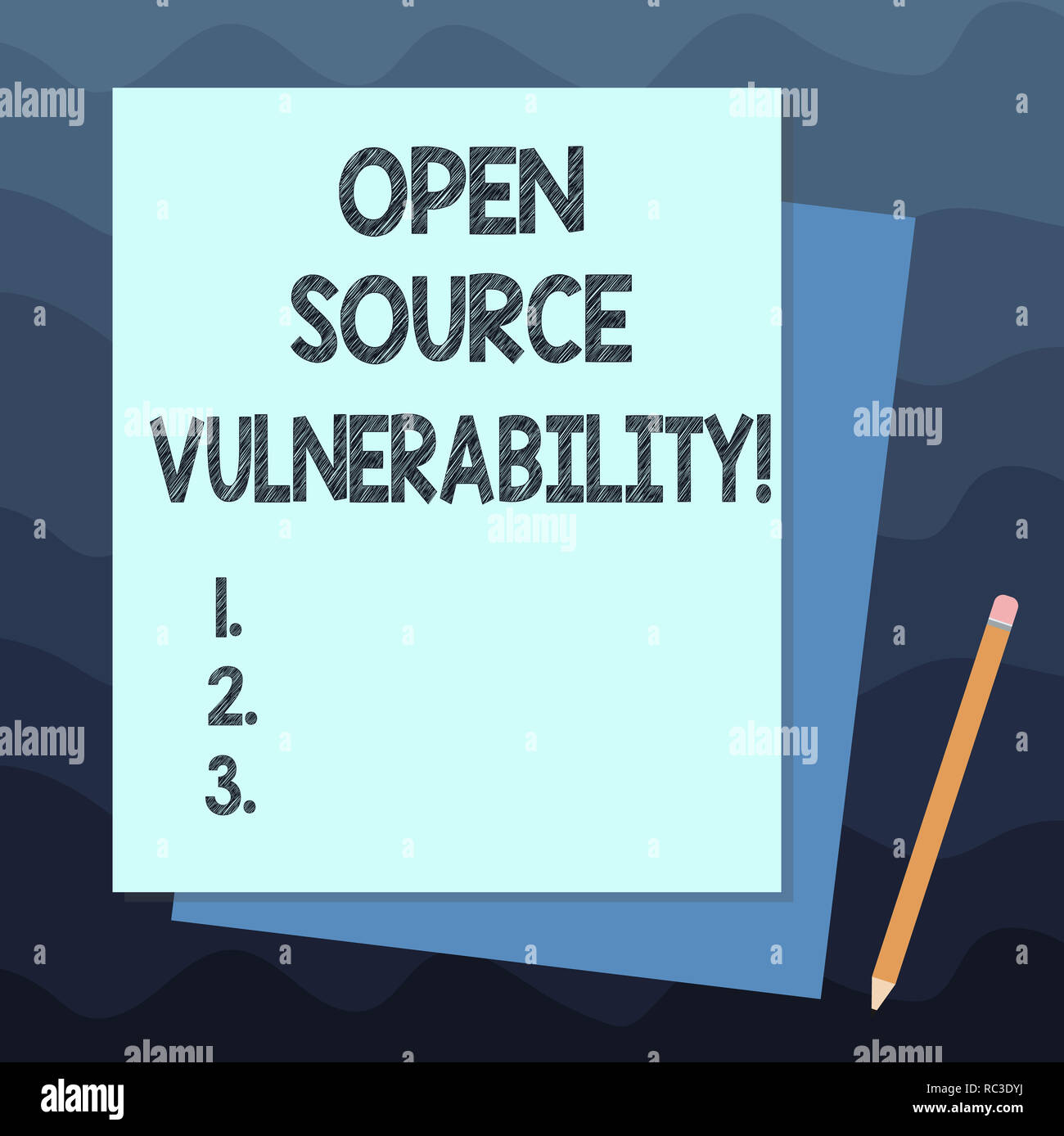 Handwriting Text Writing Open Source Vulnerability Concept Meaning Publicized Exploits Are Open