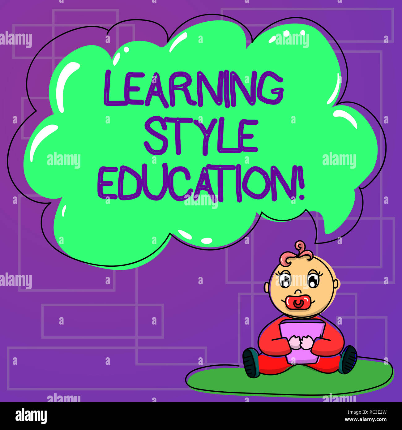 Handwriting text Learning Style Education. Concept meaning Method or ...