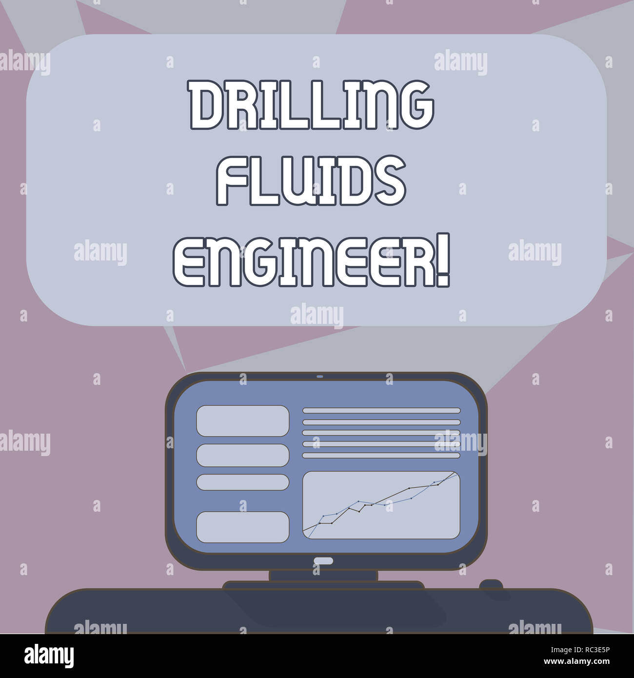 Writing note showing Drilling Fluids Engineer. Business photo ...