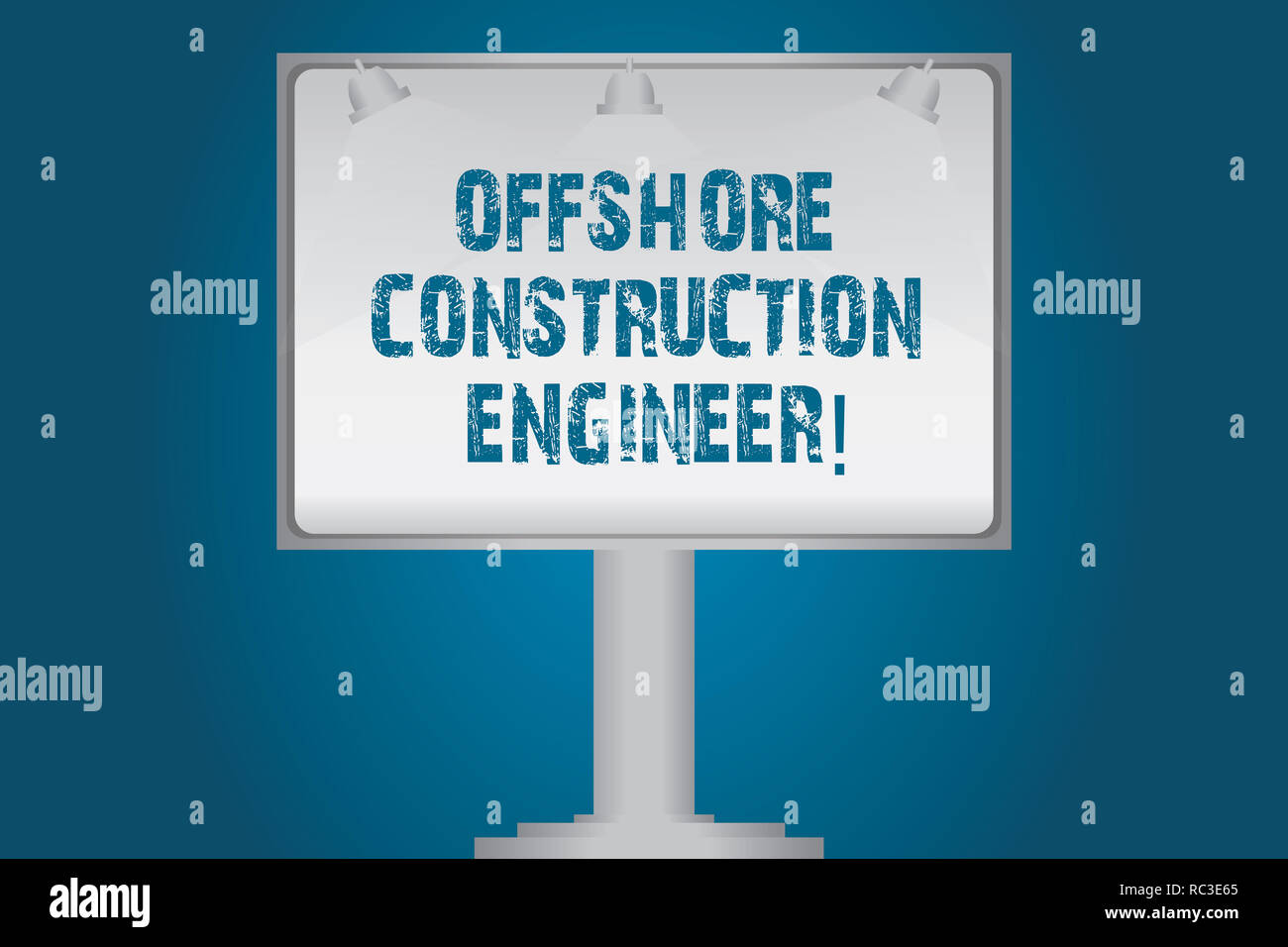 Handwriting text Offshore Construction Engineer. Concept meaning ...