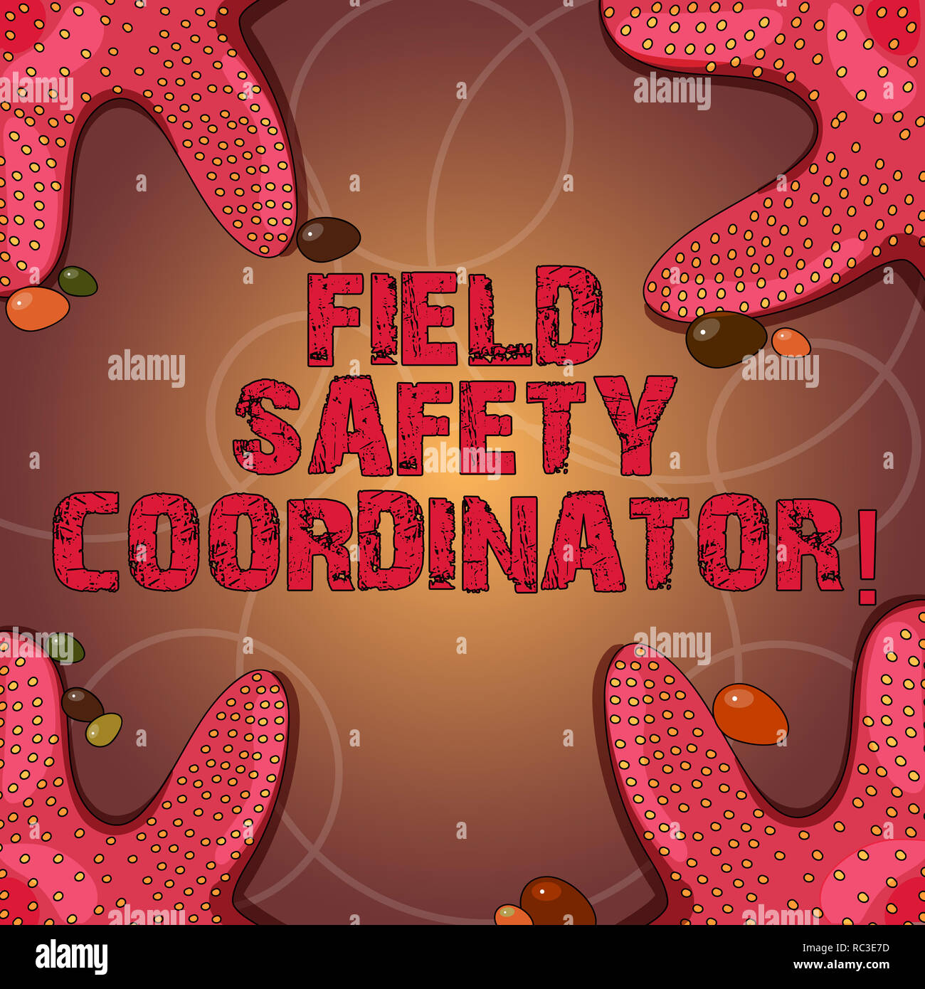 Text sign showing Field Safety Coordinator. Conceptual photo Ensure ...