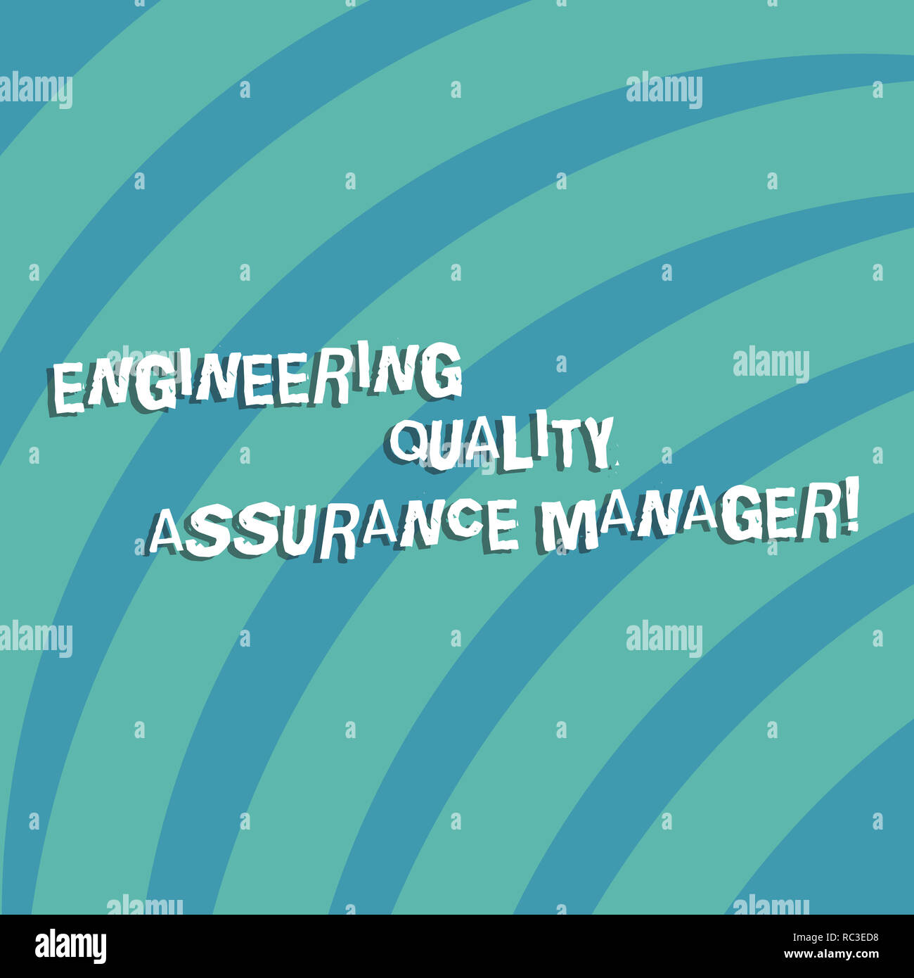 Text sign showing Engineering Quality Assurance Manager. Conceptual ...