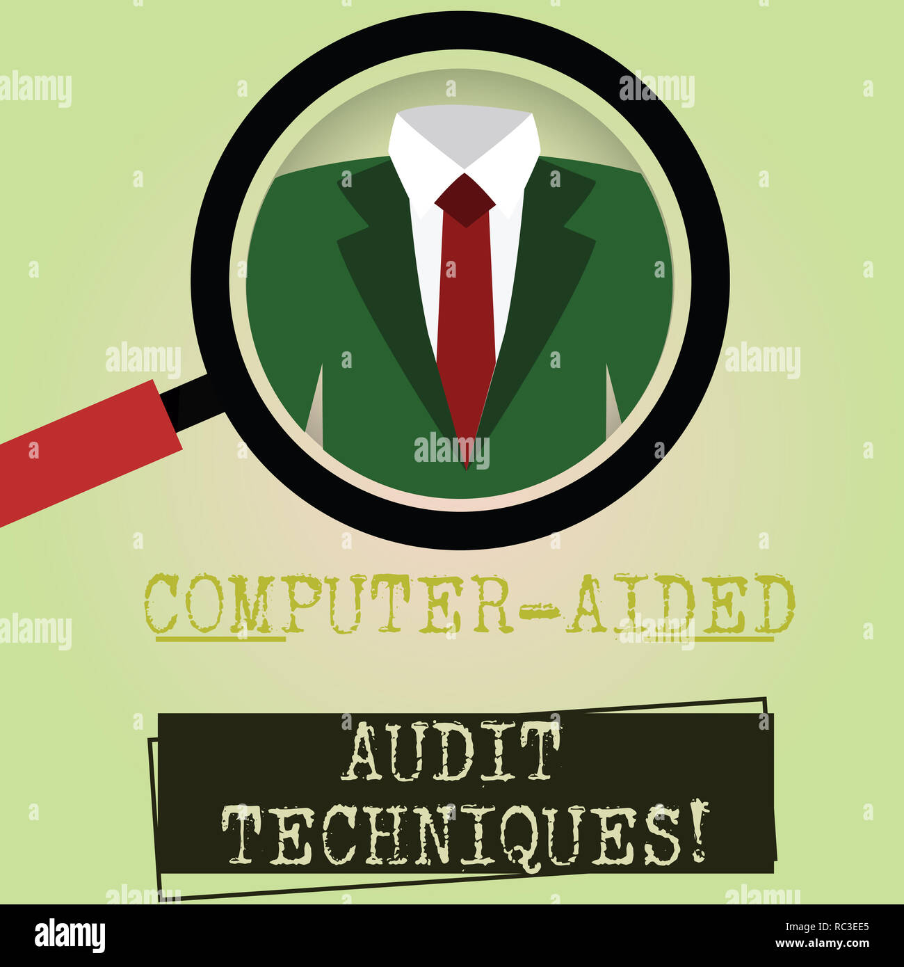 Writing note showing Computer Aided Audit Techniques. Business photo ...