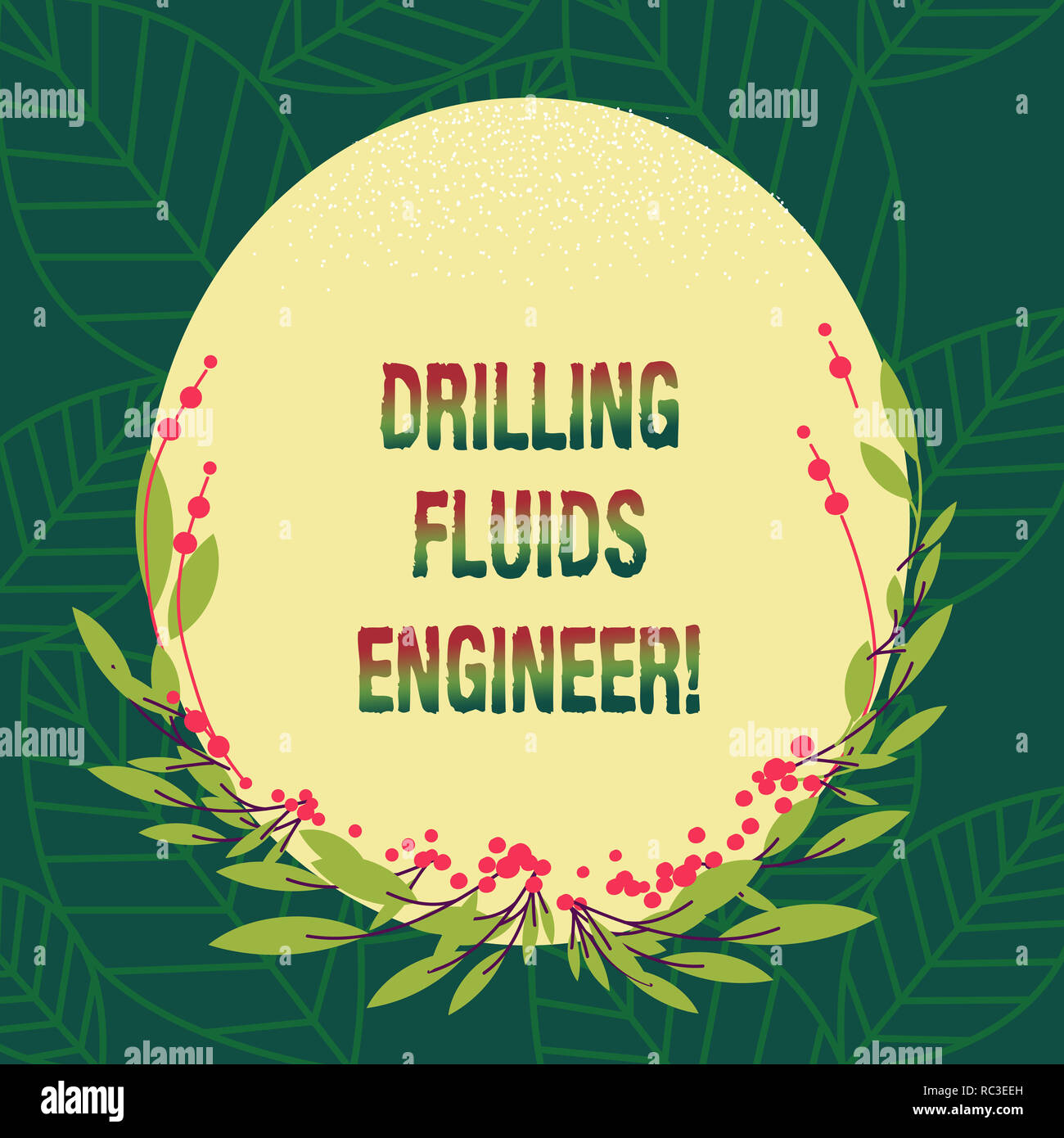 Conceptual hand writing showing Drilling Fluids Engineer. Business ...