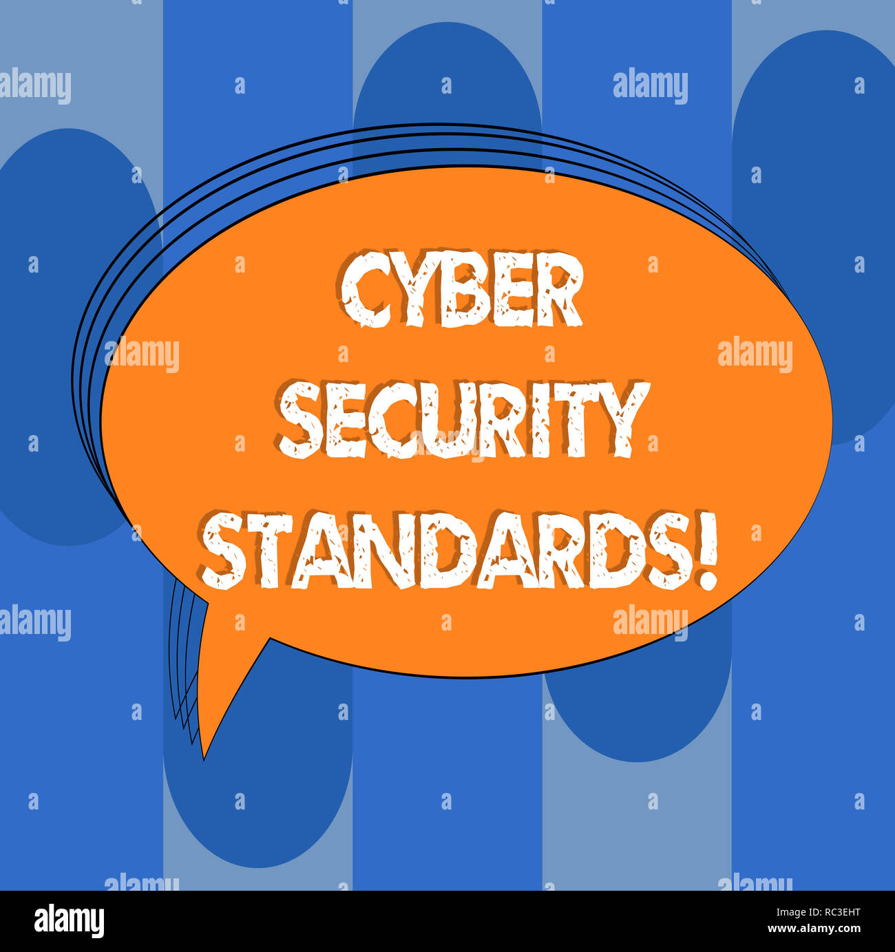 Handwriting Text Cyber Security Standards Concept Meaning Rules For
