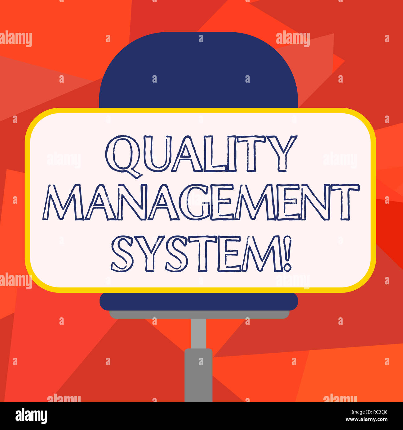 Word writing text Quality Management System. Business concept for ...