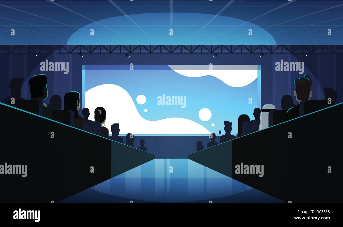 Back of stage view Stock Vector Images - Alamy