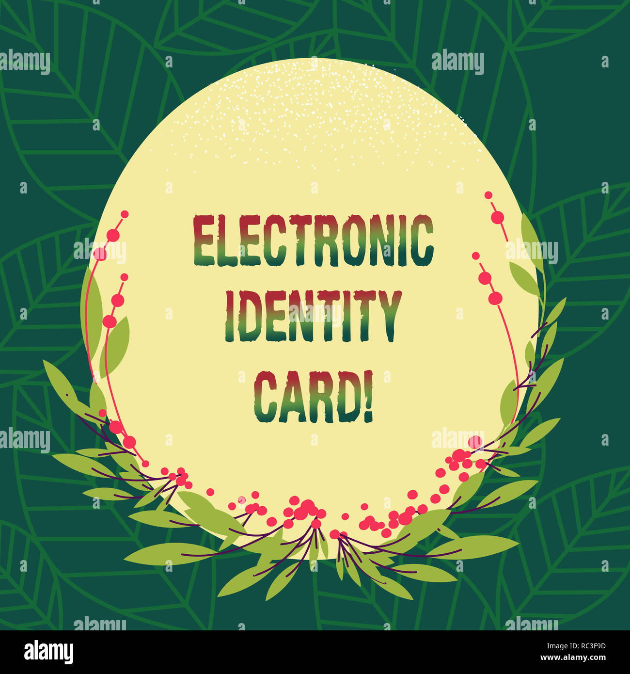 Conceptual hand writing showing Electronic Identity Card. Business ...