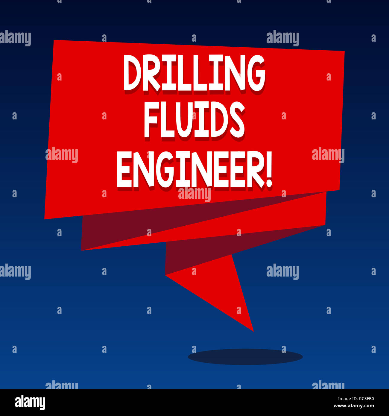 Handwriting text writing Drilling Fluids Engineer. Concept meaning A ...
