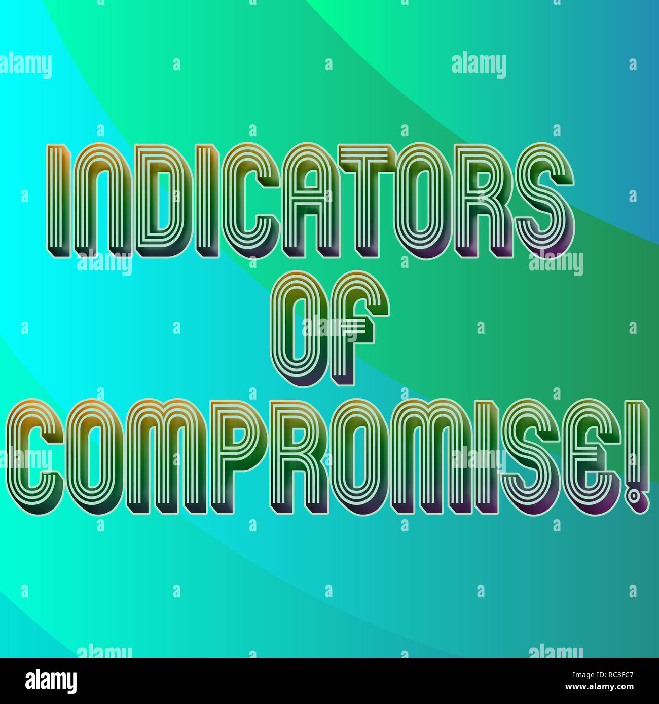 Writing note showing Indicators Of Compromise. Business photo ...