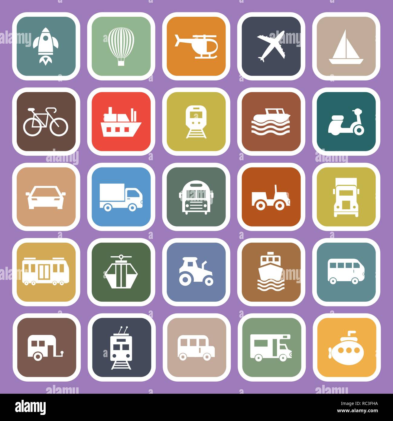 Vehicle flat Stock Vector Images - Alamy