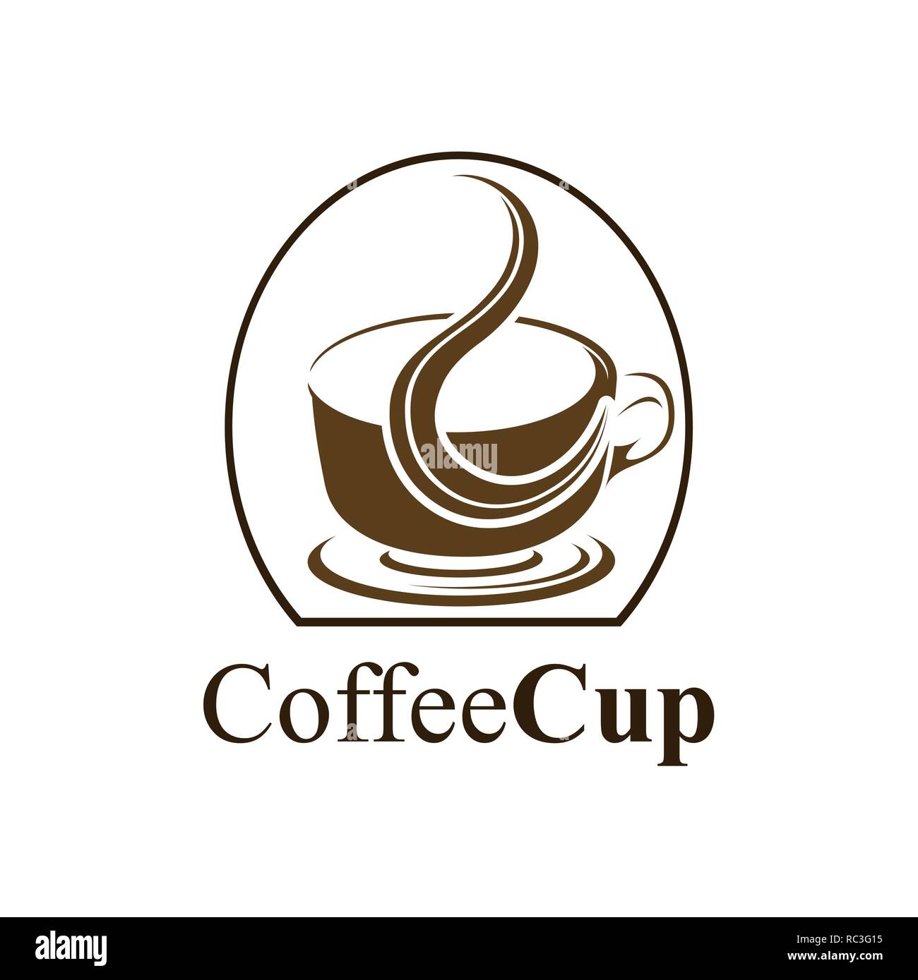 Coffee cup logo concept design. Symbol graphic template element vector ...