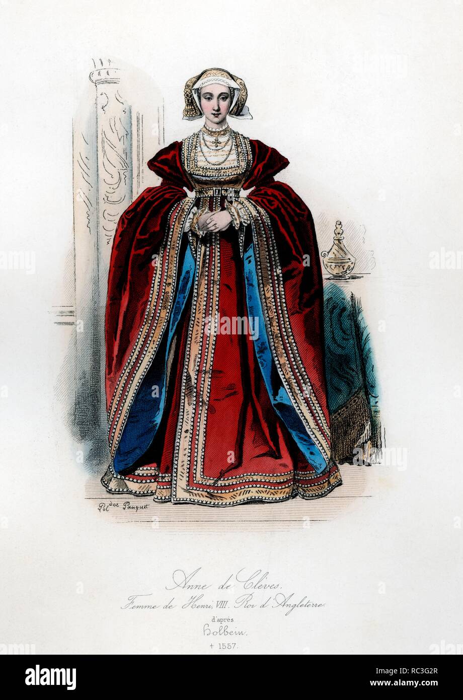 Ana de Cléves (1515-1557), noble alemana, cuarta esposa de Enrique VIII ...