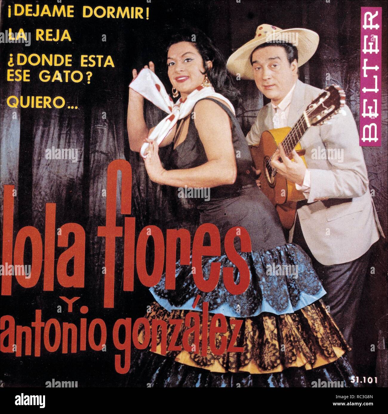 LA CANTANTE LOLA FLORES Y ANTONIO GONZALEZ "EL PESCAILLA". PORTADA DE ...