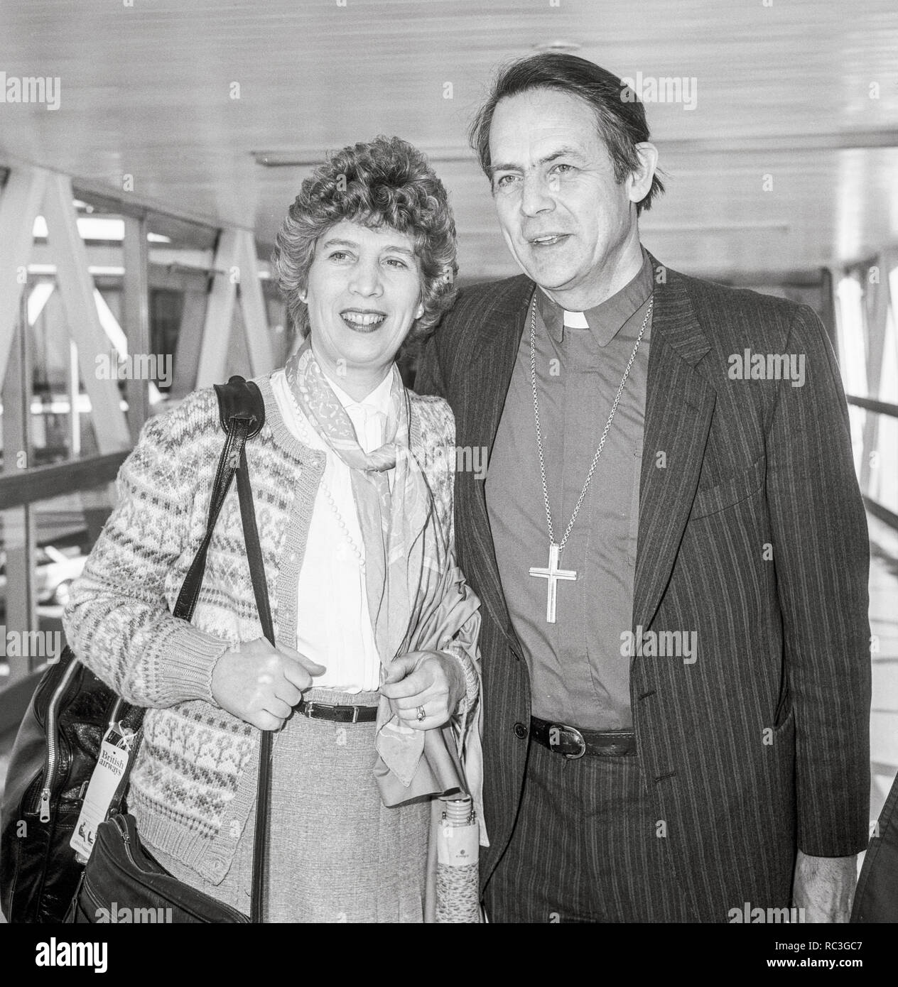 The Reverend David Sheppard Bishop of Liverpool with his wife Grace ...
