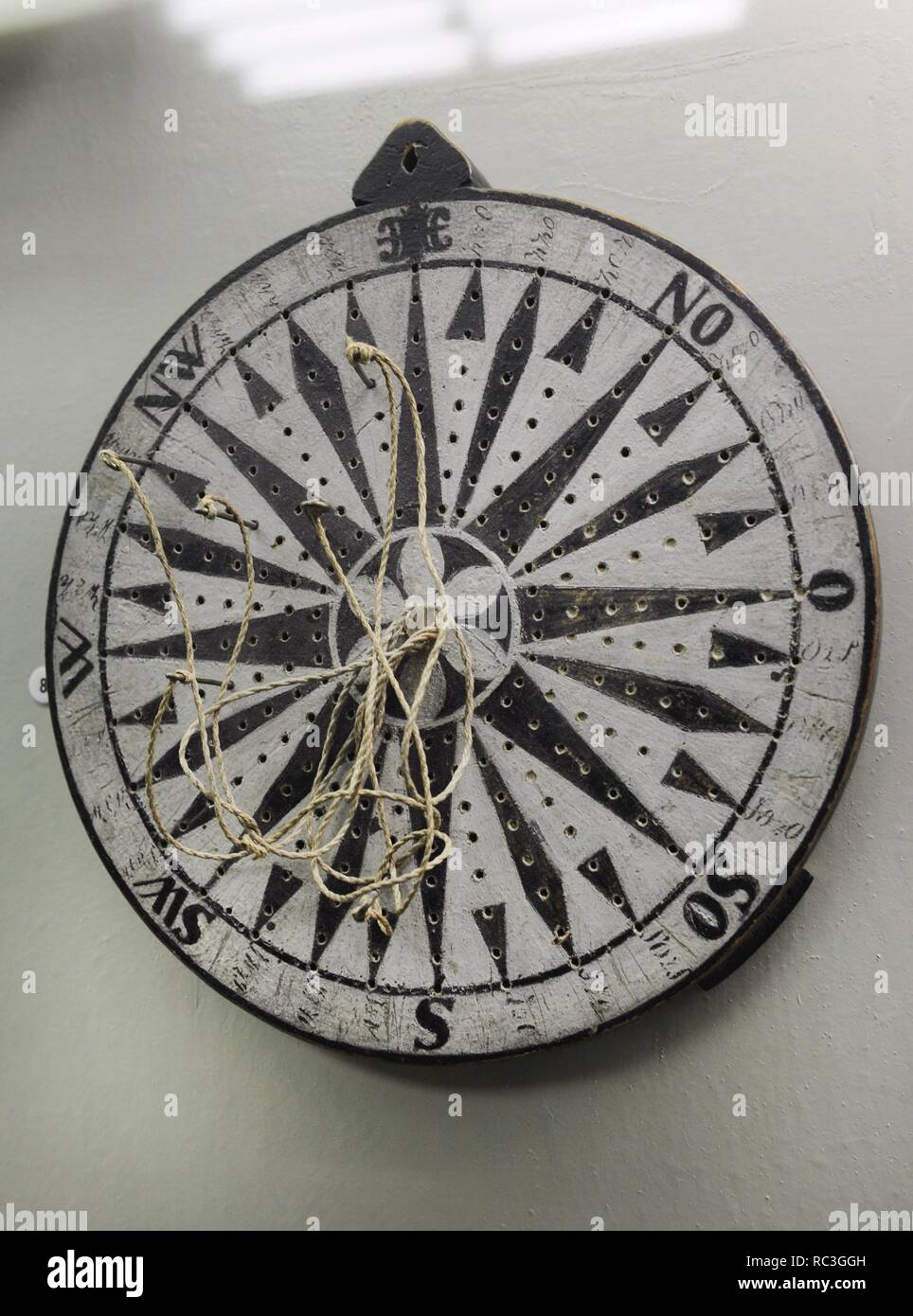 A compass rose. Used to display the orientation of the cardinal ...