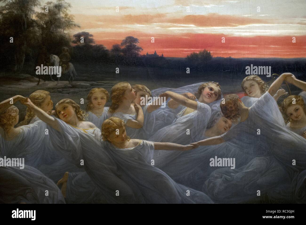 Nils Blommer (1816-1853). Swedish painter. Fairies of the Meadow, 1850 ...