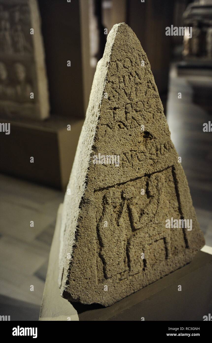 Pyramidal Grave Stele. 5th century BC. Limestone. From Sinope (Sinop ...