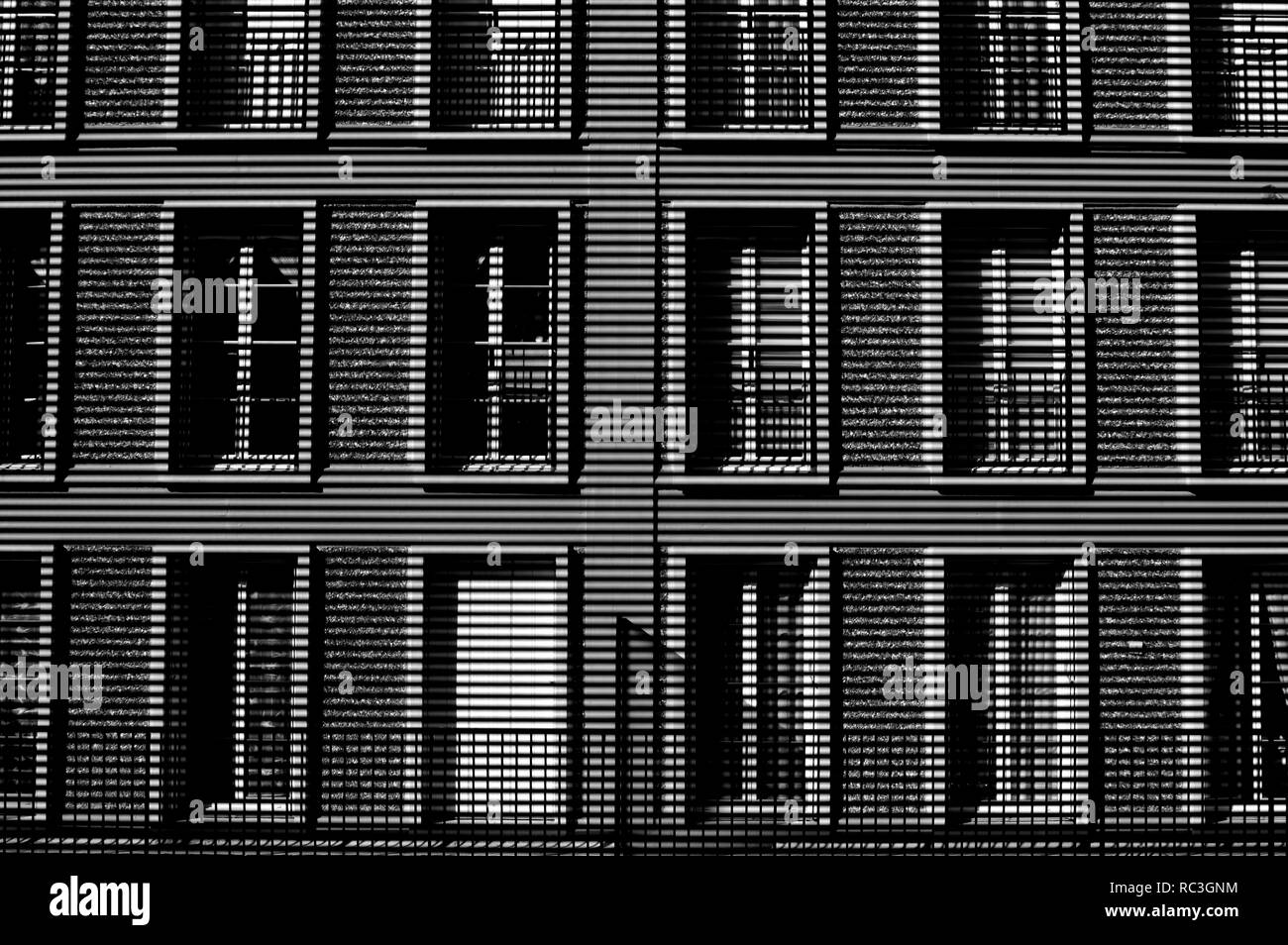 Modern building facade with window sections Stock Photo - Alamy