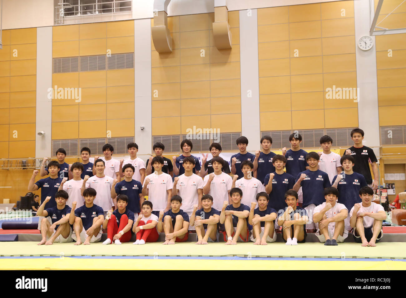 Tokyo, Japan. 13th Jan, 2019. Japan men's team group (JPN) Artistic ...