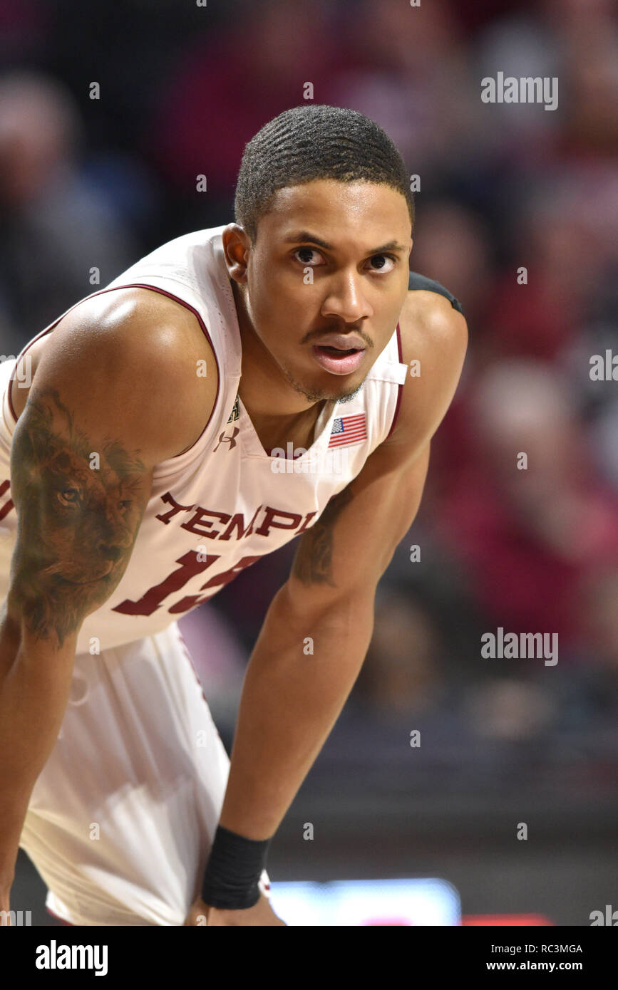 Philadelphia, Pennsylvania, USA. 12th Jan, 2019. Temple Owls guard NATE ...