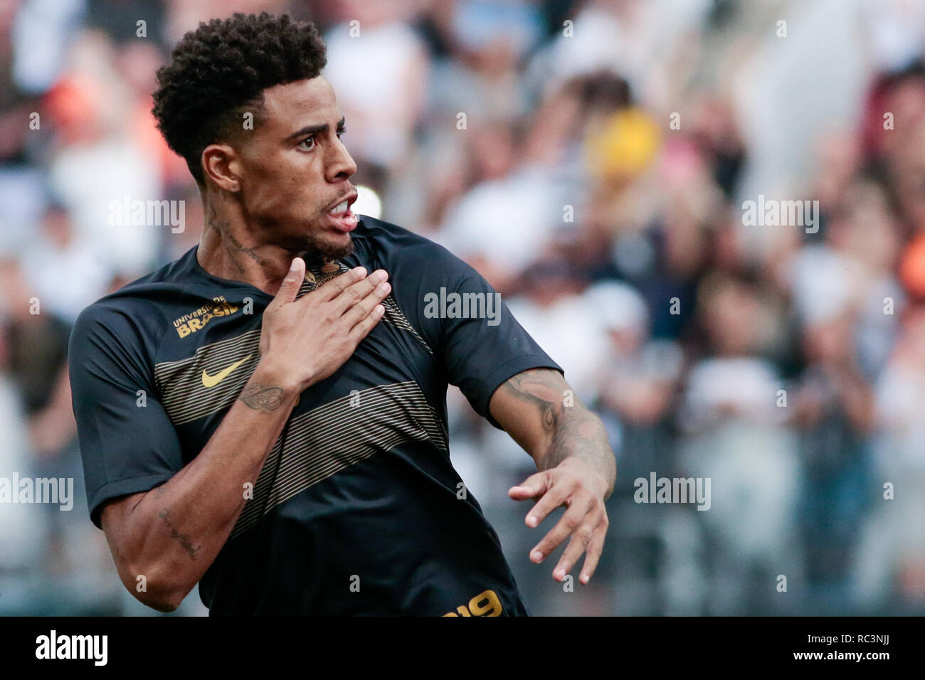 SP - Sao Paulo - 01/13/2019 - Friendly Corinthians vs. Santos - Gustavo ...