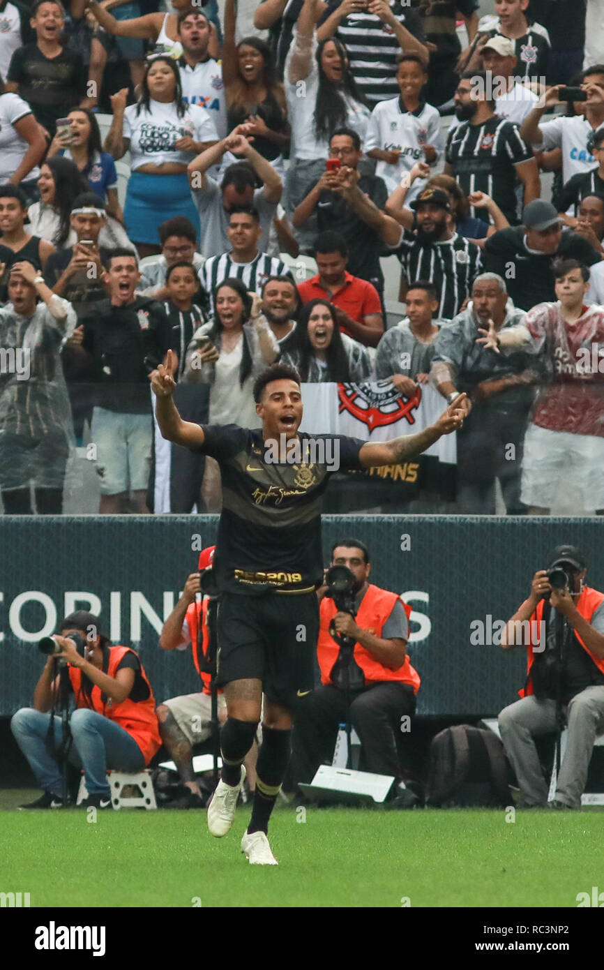 Sao Paulo, Brazil. 13th January 2019. CORINTHIANS X SANTOS ...