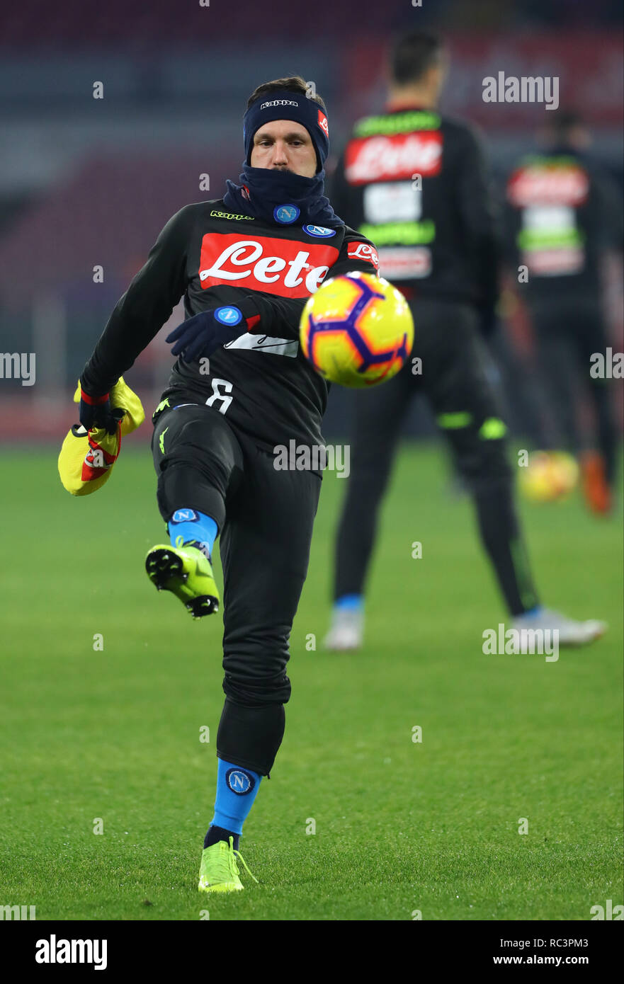 Stadio San Paolo, Naples, Italy. 13th Jan, 2019. Coppa Italia, round of ...
