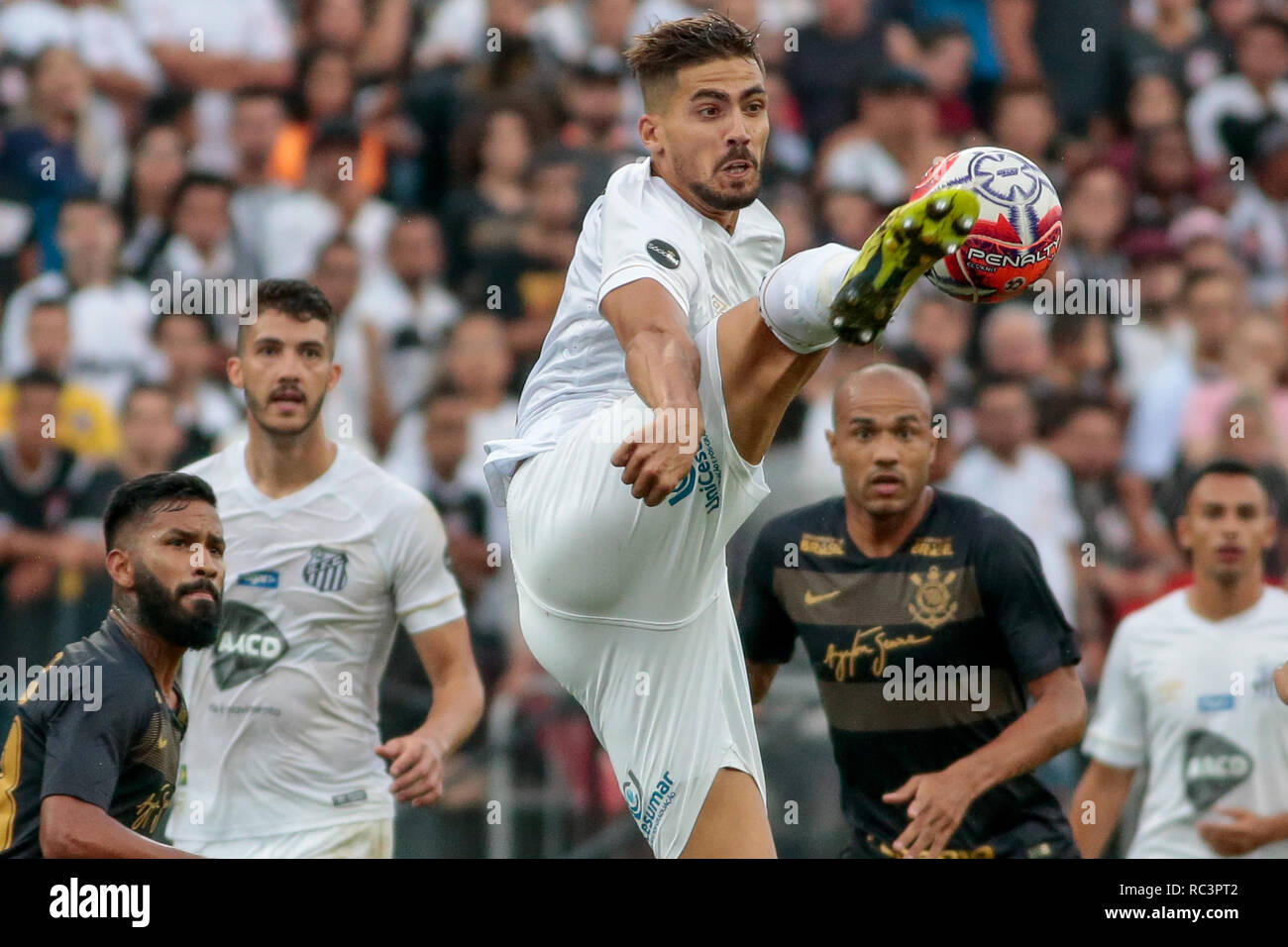 SP - Sao Paulo - 01/13/2019 - Friendly Corinthians vs. Santos - Noguera ...
