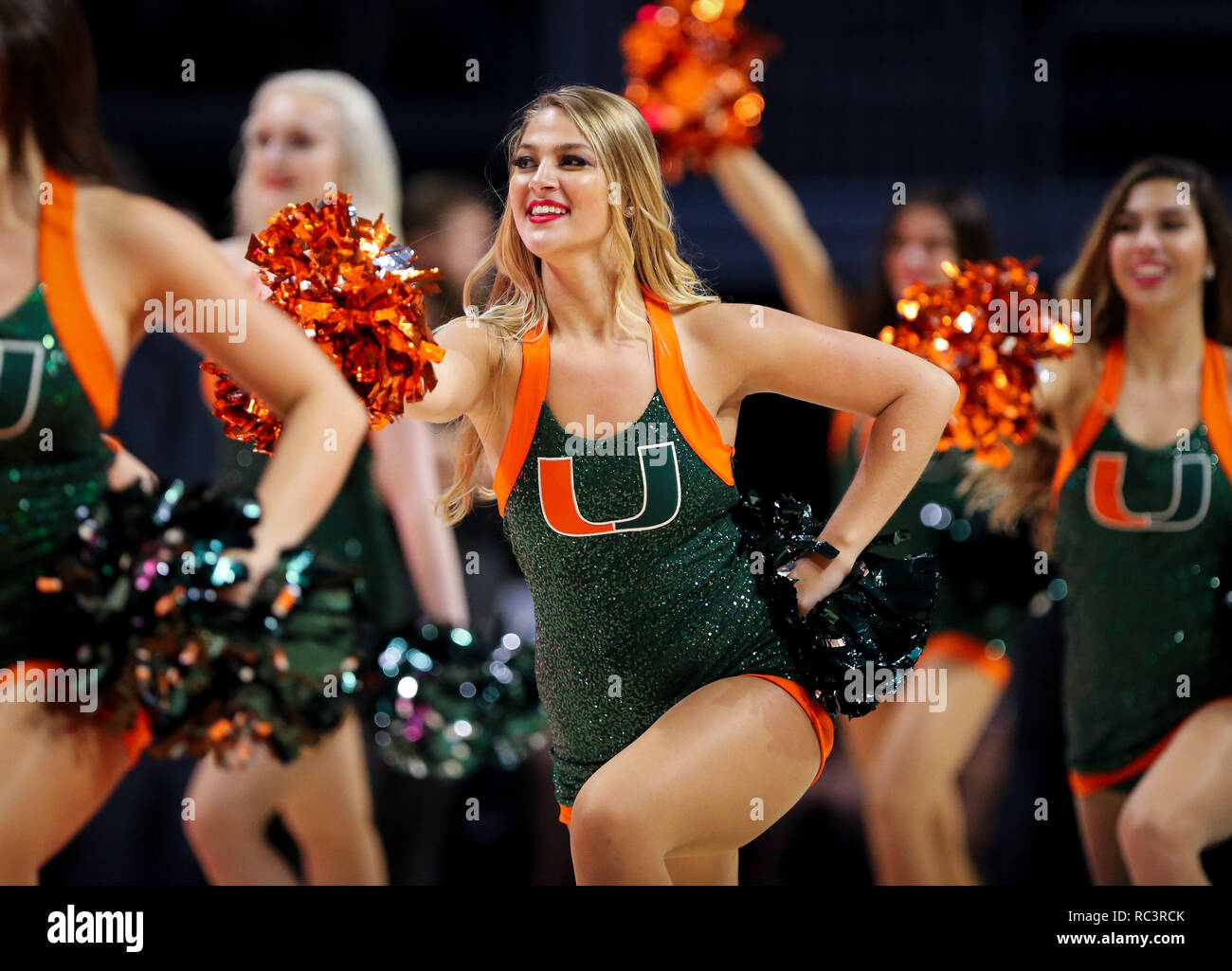 Coral Gables, Florida, USA. 12th Jan, 2019. Miami Hurricanes ...