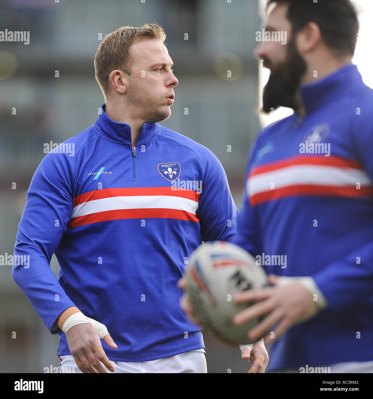 Wakefield, UK. 13 January 2019. Mobile Rocket Stadium, Wakefield ...