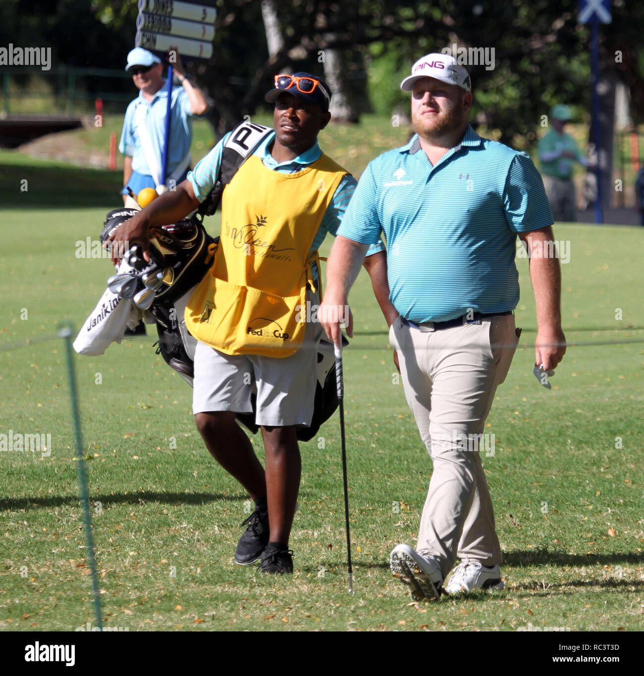 January 11, 2019 - Kyle Jones walks the 8th fairway during the second ...