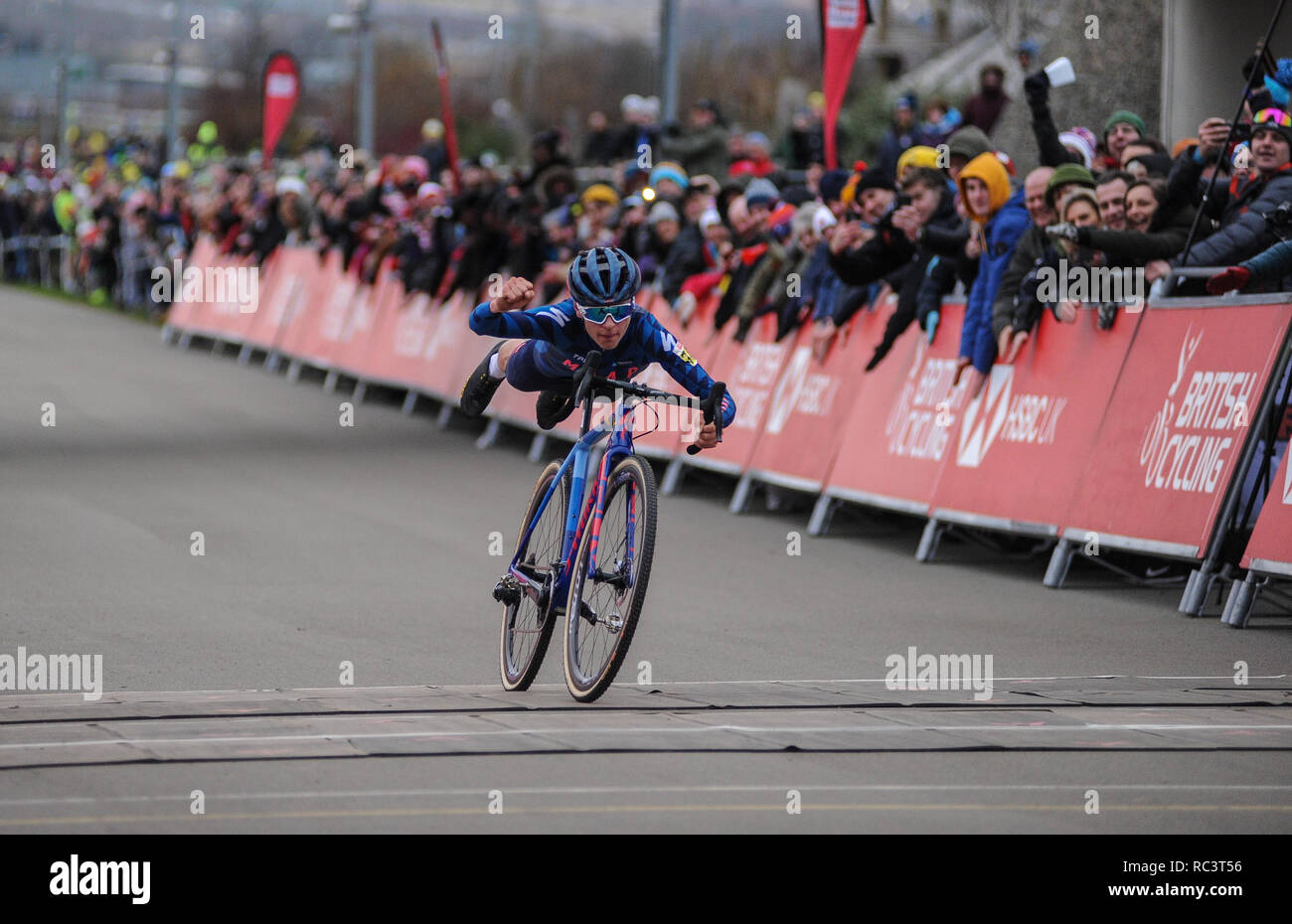 Cyclopark, Gravesend, Kent, UK. 13th Jan, 2019. Thomas Pidcock, TP ...