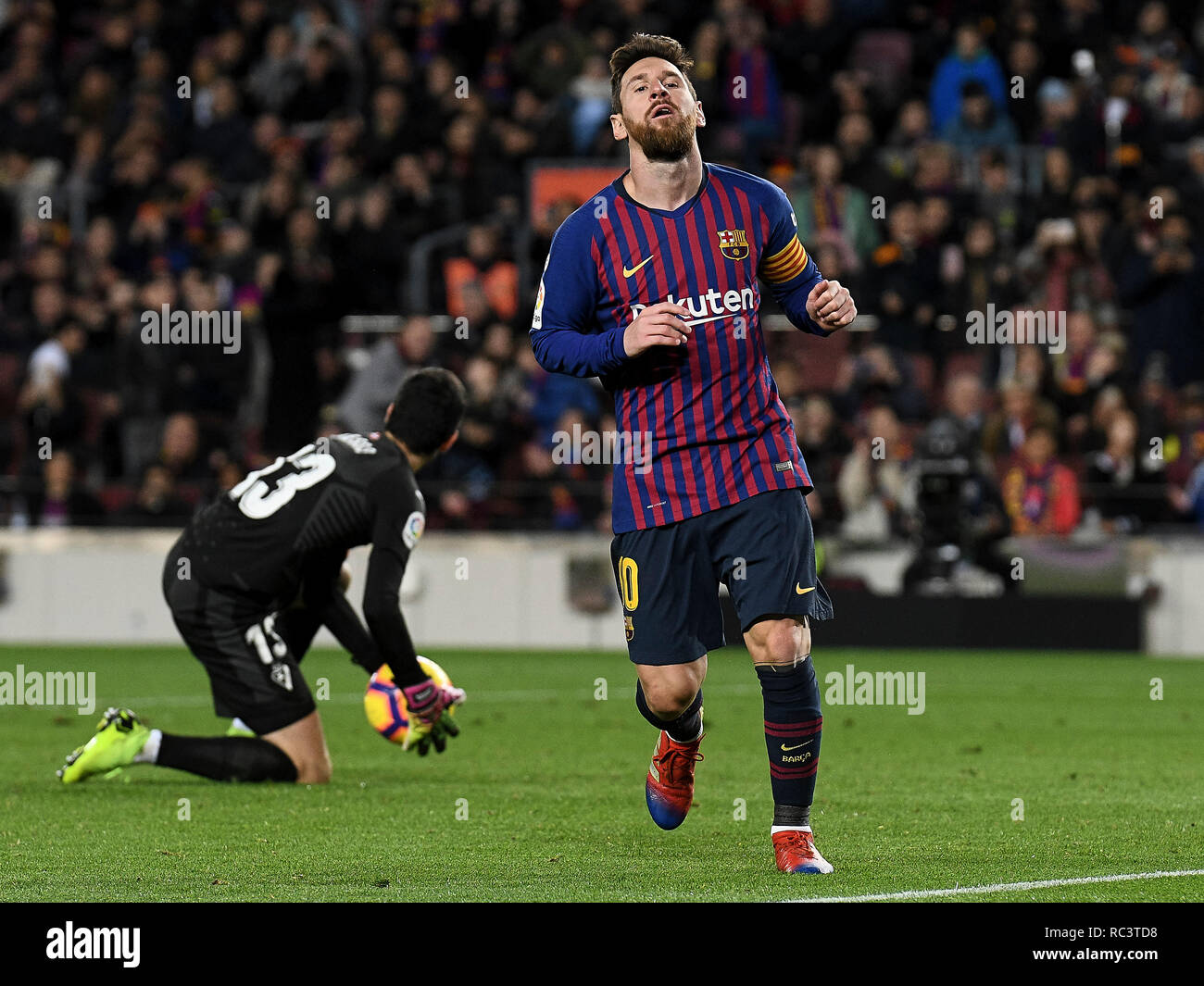 BARCELONA, 13-01-2019. LaLiga 2018/ 2019, date 19. Barcelona-Eibar ...