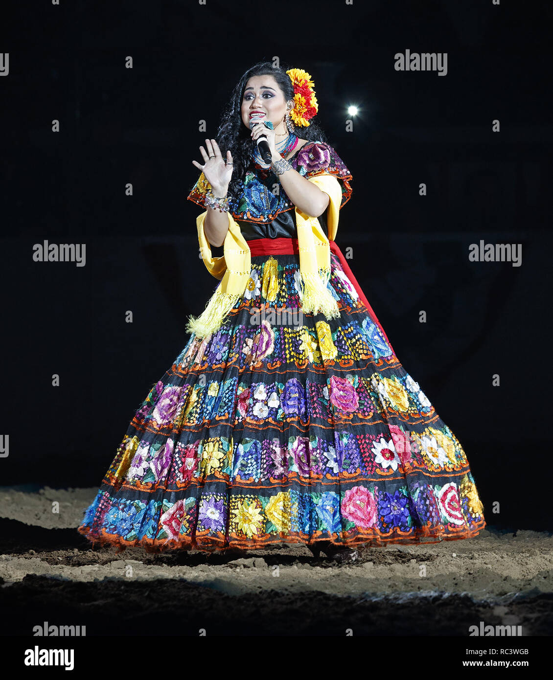 Denver, Colorado, USA. 13th Jan, 2019. Mexican Singer LLUVIA VEGA ...