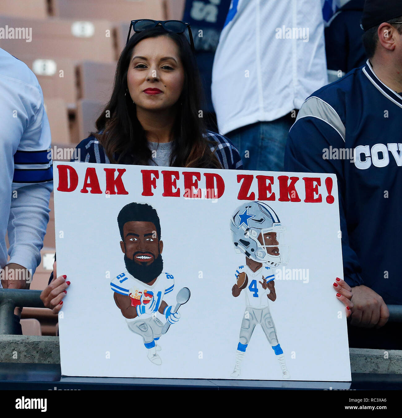 January 12, 2019 Dallas Cowboys fan during the NFC Divisional Round ...