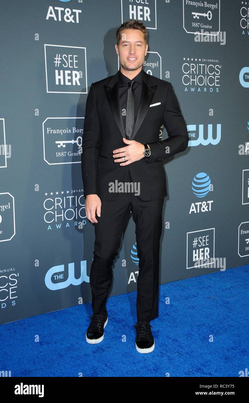 Santa Monica, CA. 13th Jan, 2019. Justin Hartley at arrivals for 24th ...