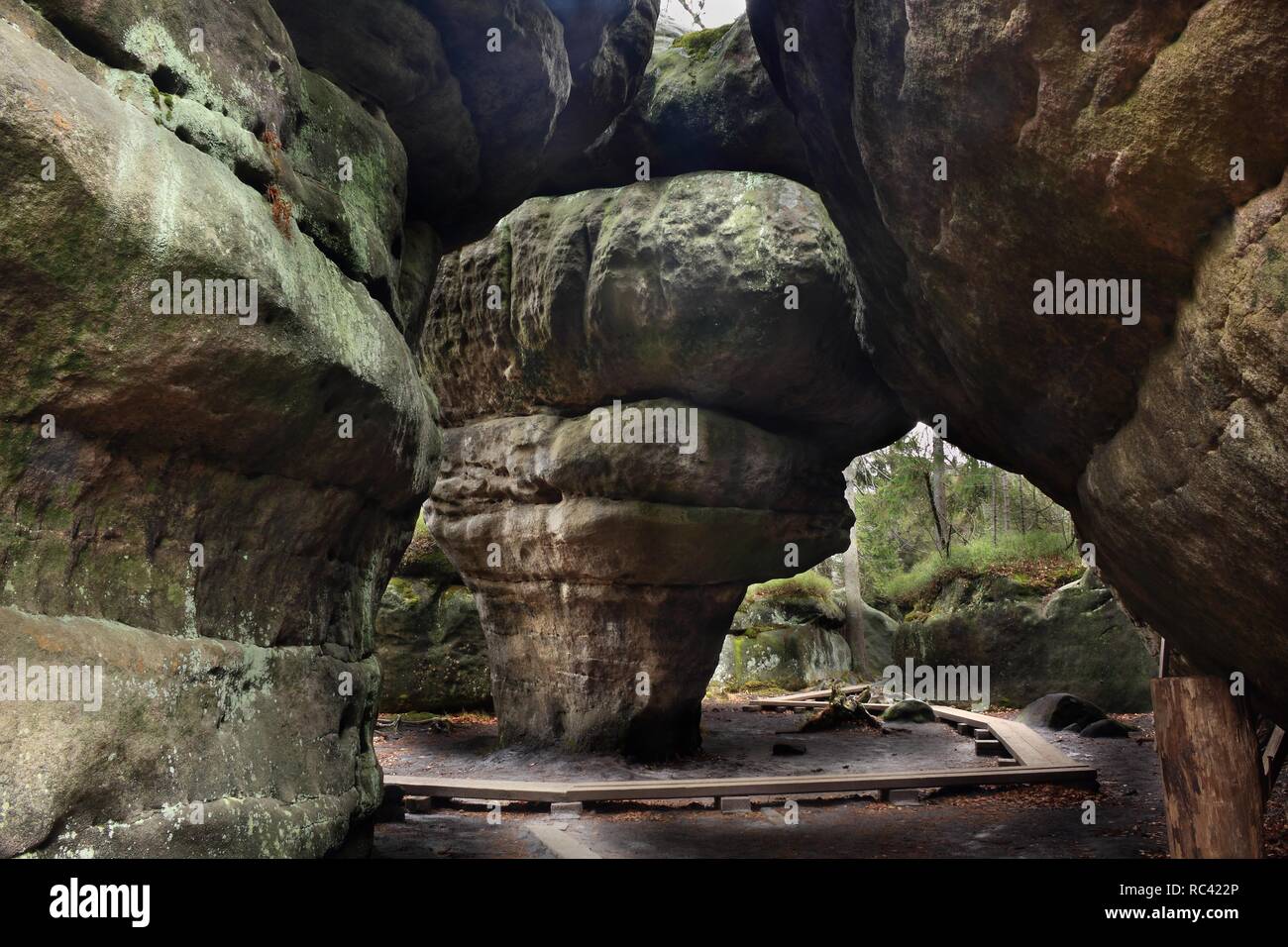 Labyrinth of Rock formation in Poland Stock Photo - Alamy
