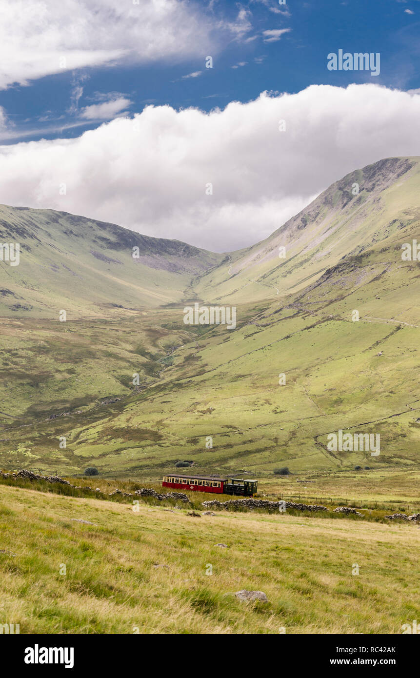 Mount snowdon mountain railway train hi-res stock photography and images - Alamy