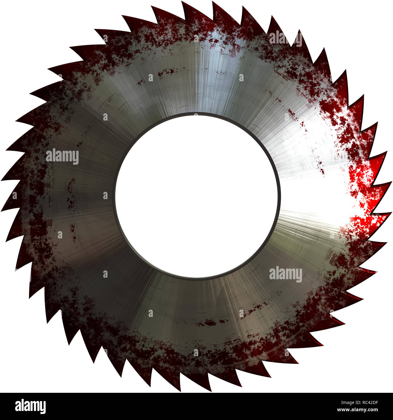 bloody circular metal saw Stock Photo - Alamy