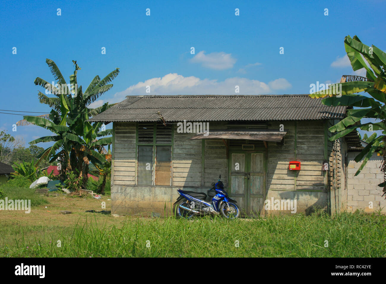 Traditional kampung style Malay house in Iskandar, Johor, Malaysia ...
