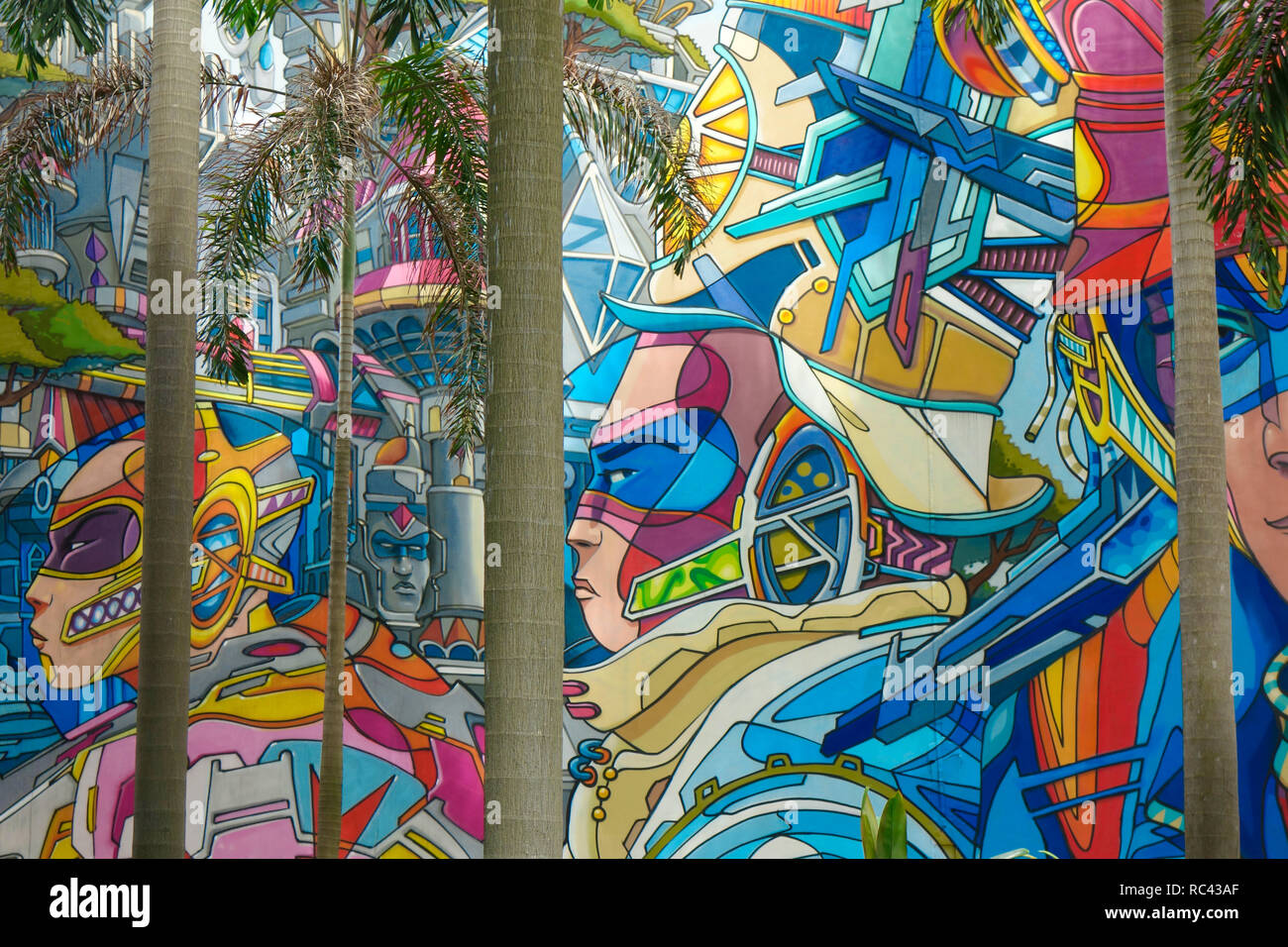 Wall murals haji lane singapore hi-res stock photography and images - Alamy