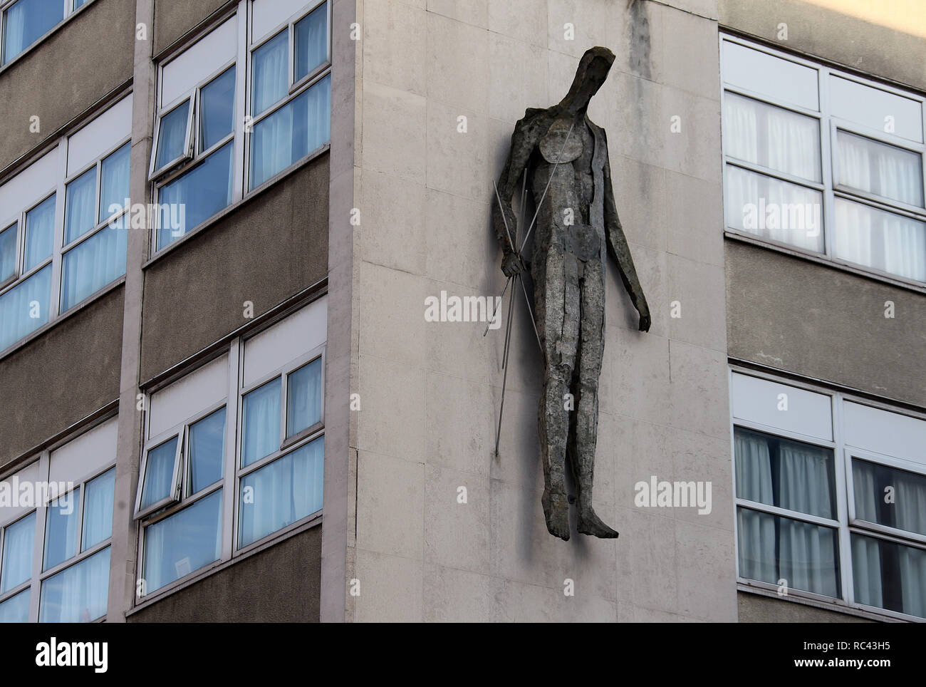 Vulcan by Boris Tietze on Castle House in Sheffield Stock Photo - Alamy