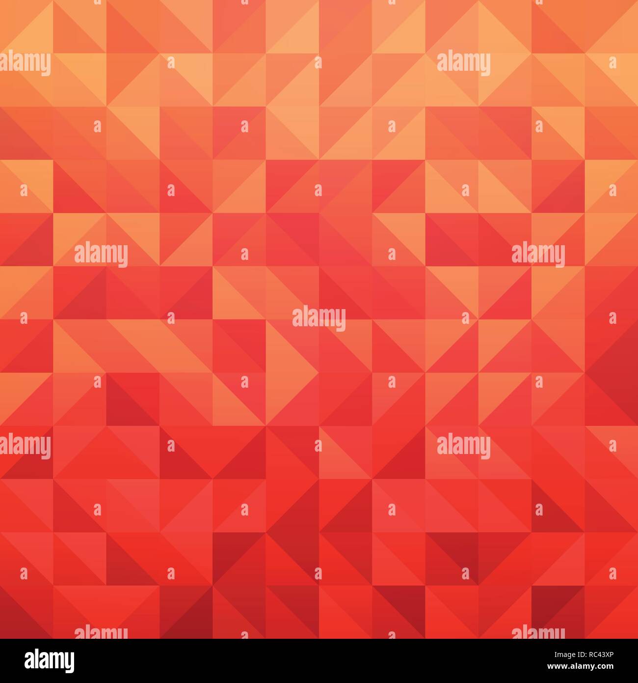 Abstract geometric vector background in red color with triangle tile ...
