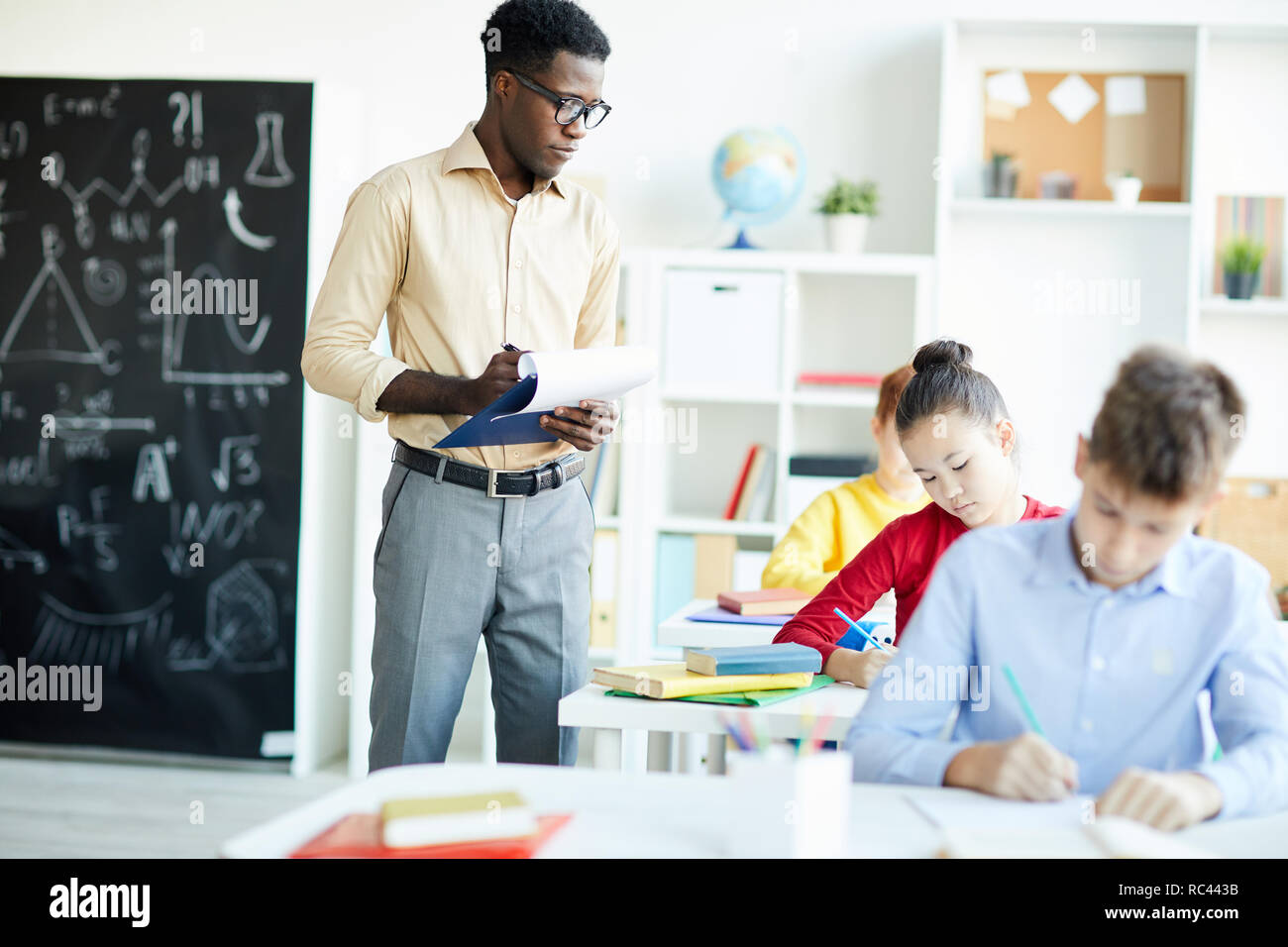 Lesson of individual work Stock Photo - Alamy